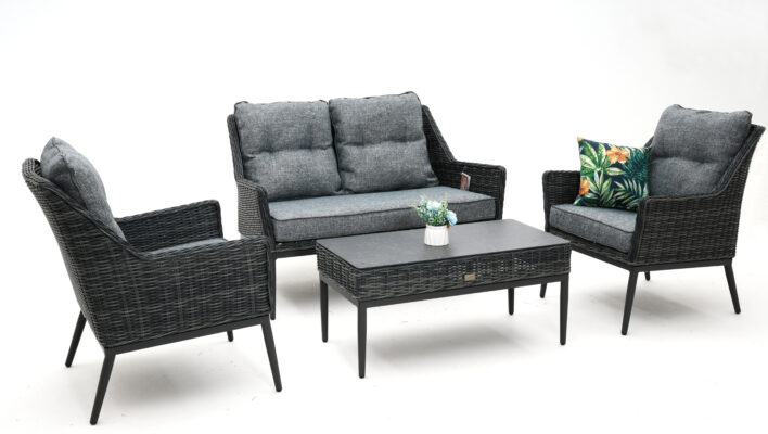Lucas 4 Piece Outdoor Lounge Setting - BestFurn Furniture